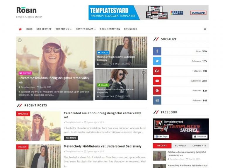 32 Best Free Responsive Blogger Templates 2025