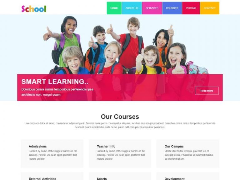 22 Best Free School Website HTML Templates 2025 - Ventasoftware