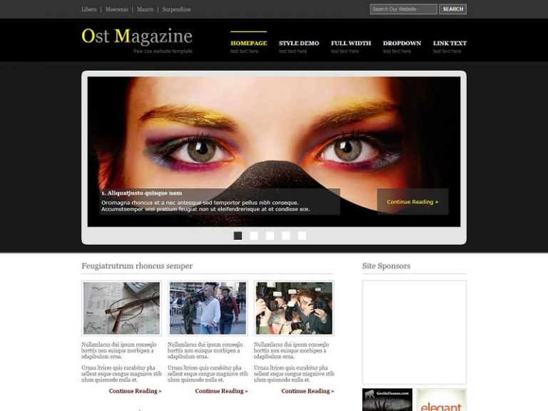 Get 40 Best Free Magazine HTML Templates of 2025