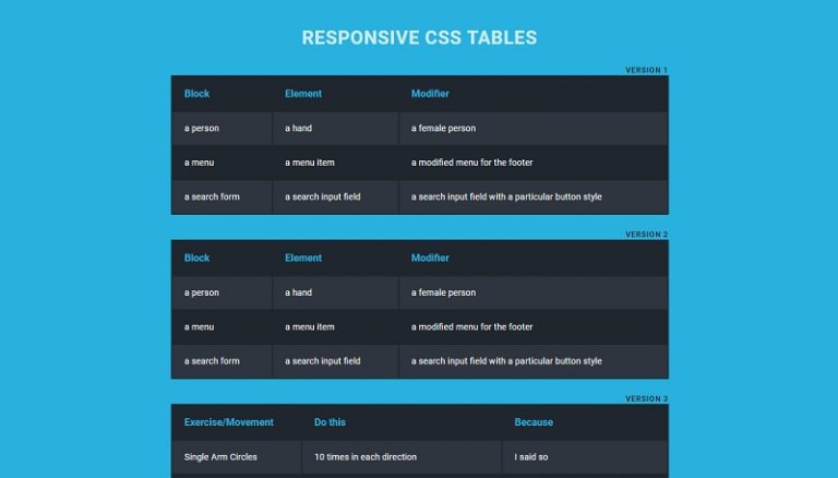 14 Best Free CSS Tables In 2025 | Ventasoftware.com