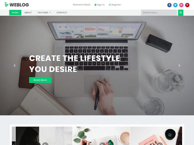 12 Best Free Blog HTML Website Templates In 2025