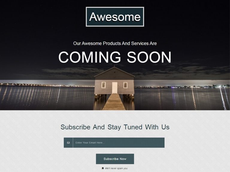 24 Best Free Coming Soon HTML Templates 2025 - Ventasoftware