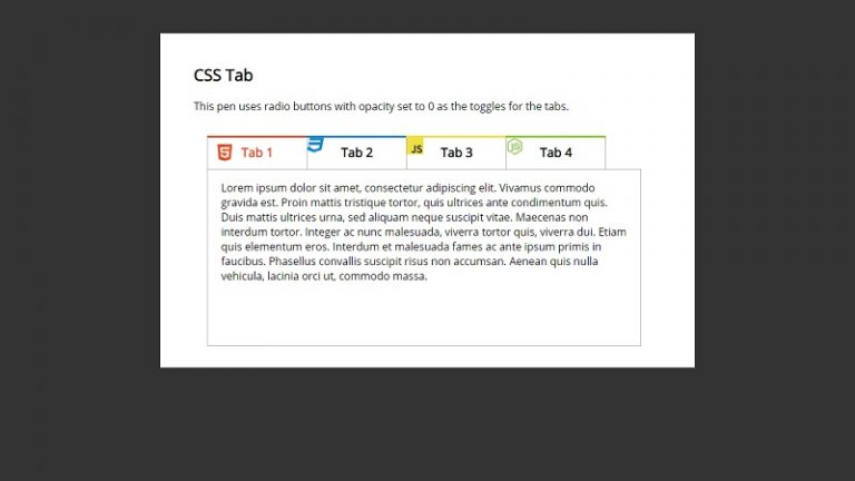 18 Best Free CSS Tabs In 2022 | Ventasoftware.com