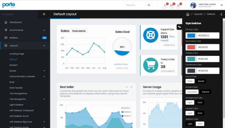 9 Best HTML Admin Dashboard Templates In 2025 - Ventasoftware